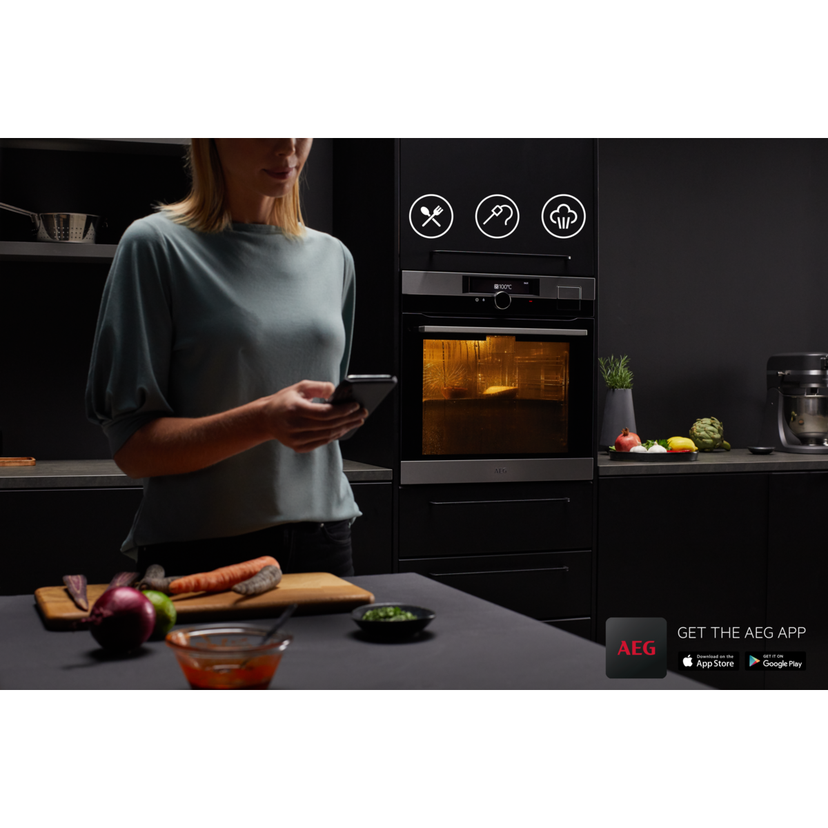 SteamBoost 8000.sērijas Iebūvējama tvaika cepeškrāsns Tvaika ...